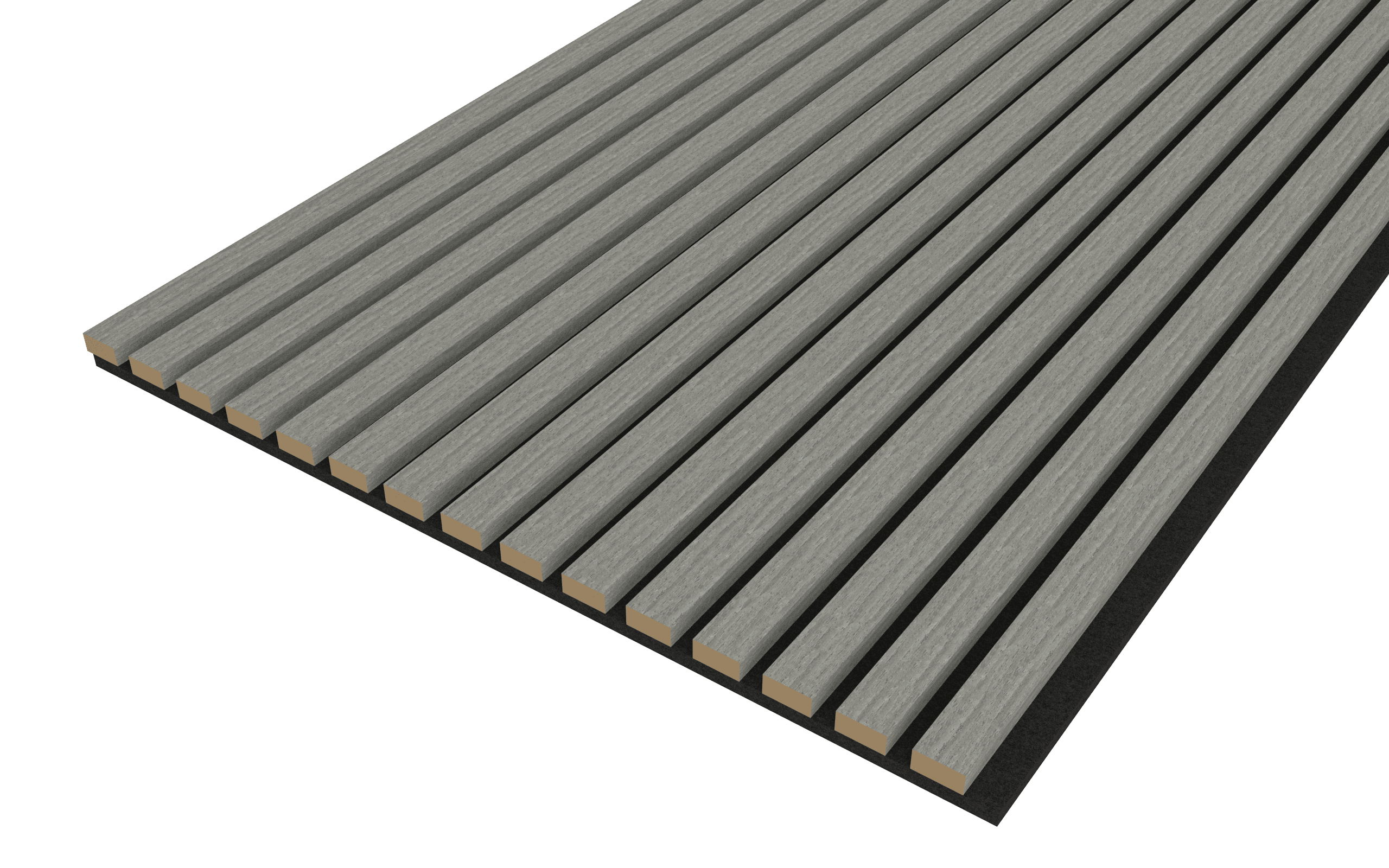 Grey Acoustic Wood Veneer Wall Panel Series 1 Sample | Tuda Grass
