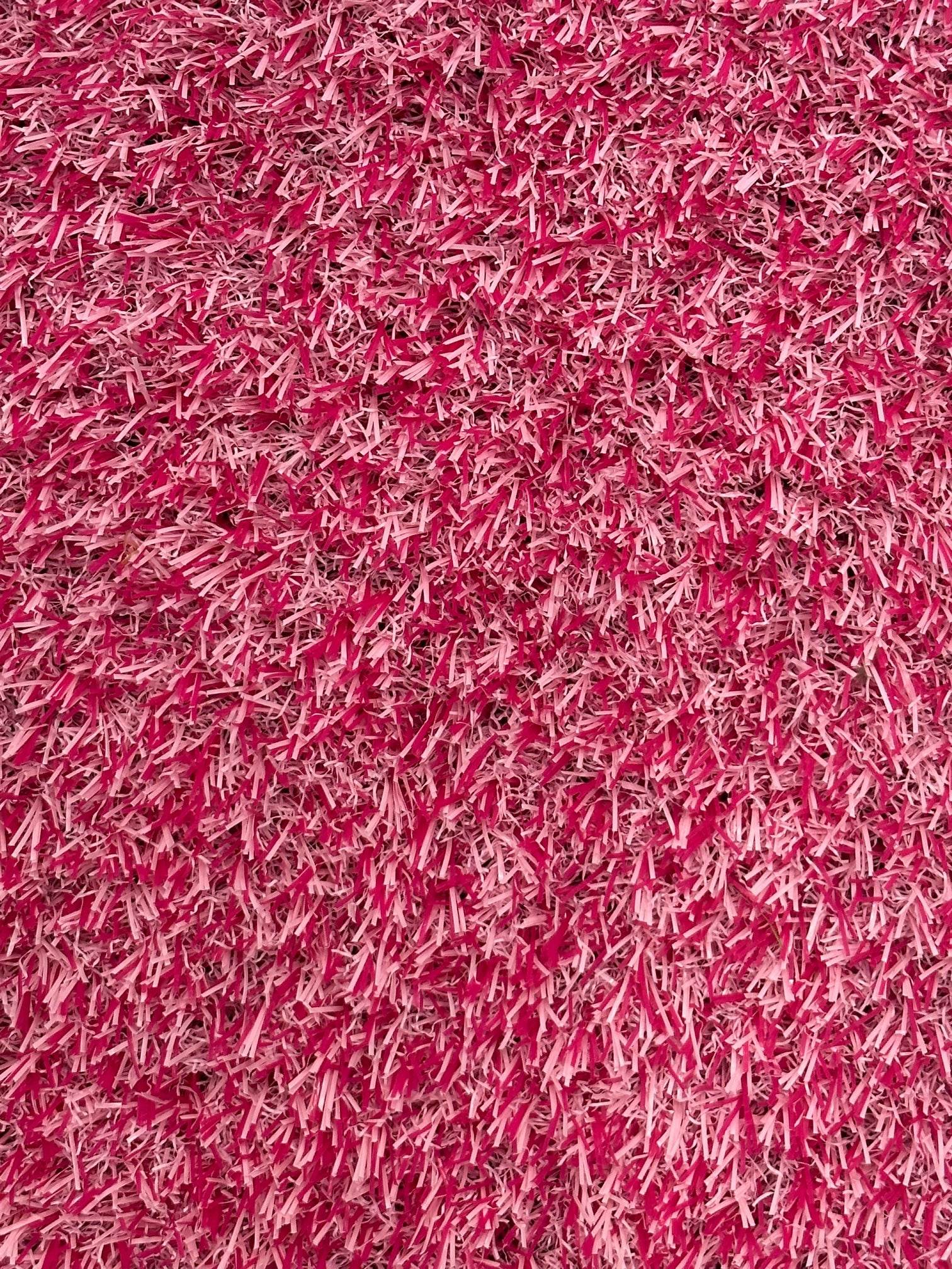 Pink Artificial Grass Sample – Tuda Grass