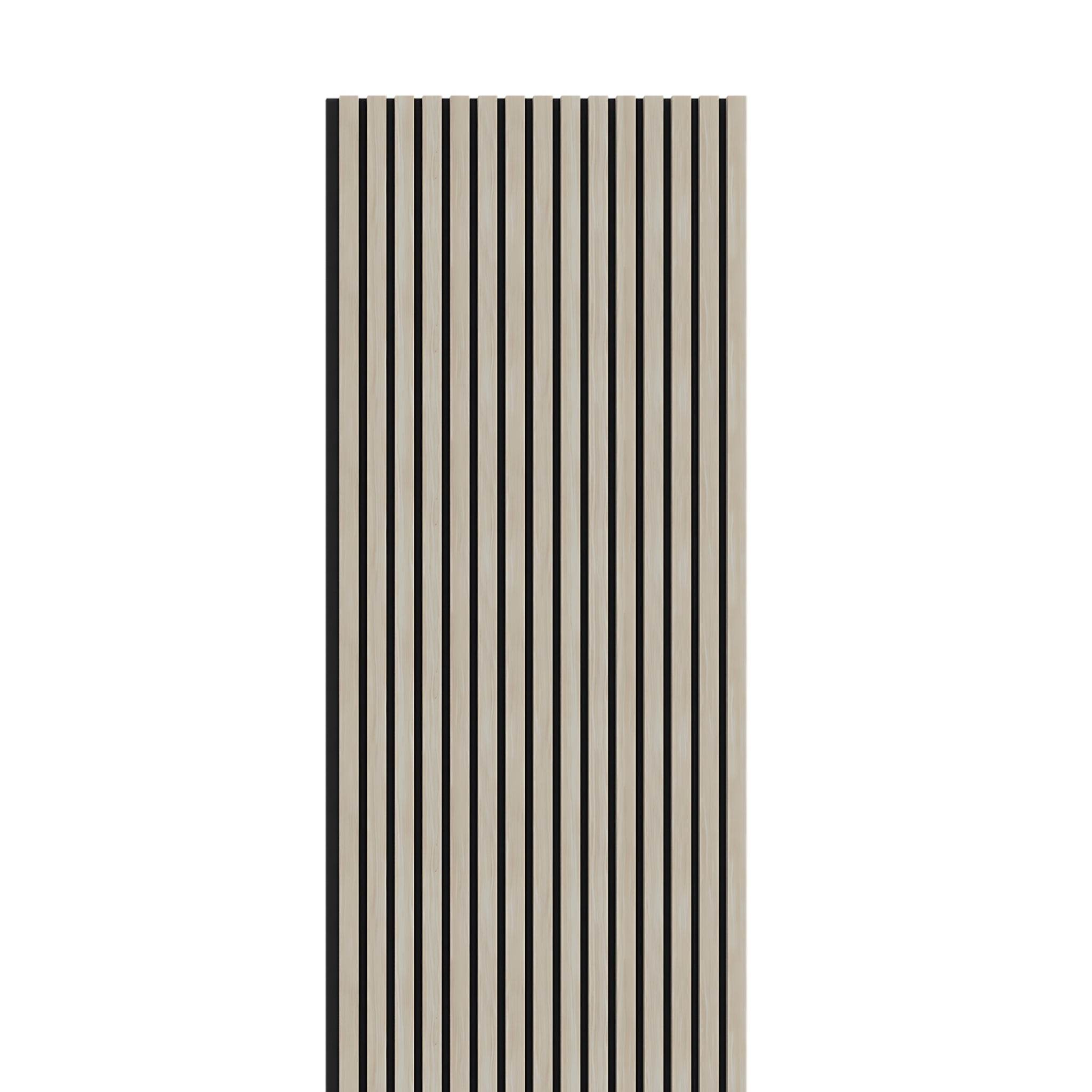 White Acoustic Wood Wall Panel Series 1 Sample | Tuda Grass