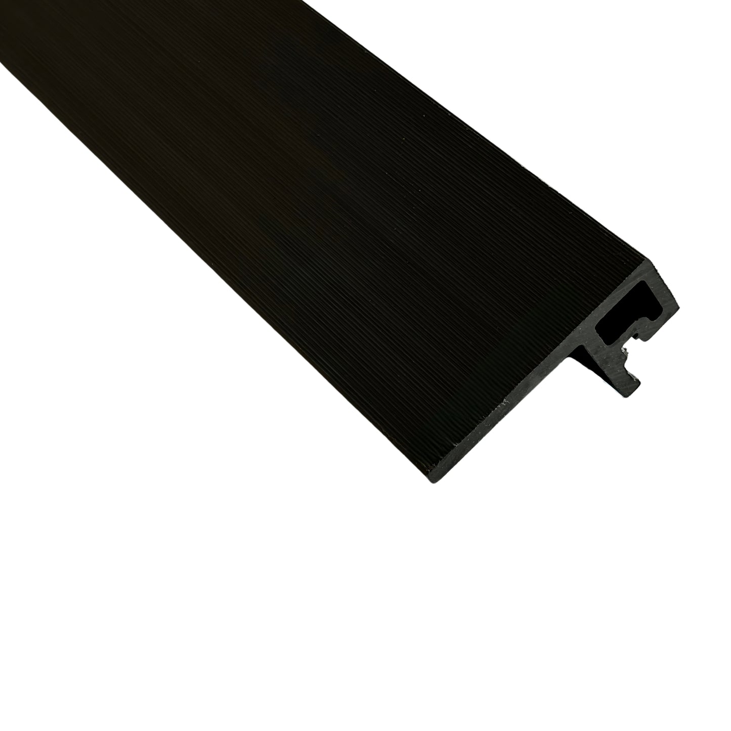 Anthracite Composite Slatted Cladding F Trim | Tuda Grass