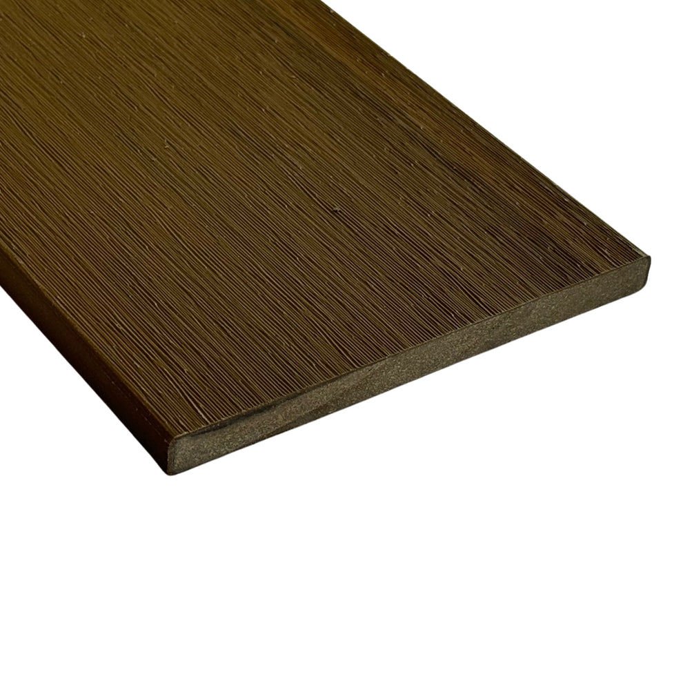 Golden Oak Composite Slatted Cladding Fascia Board 3.6m | Tuda Grass