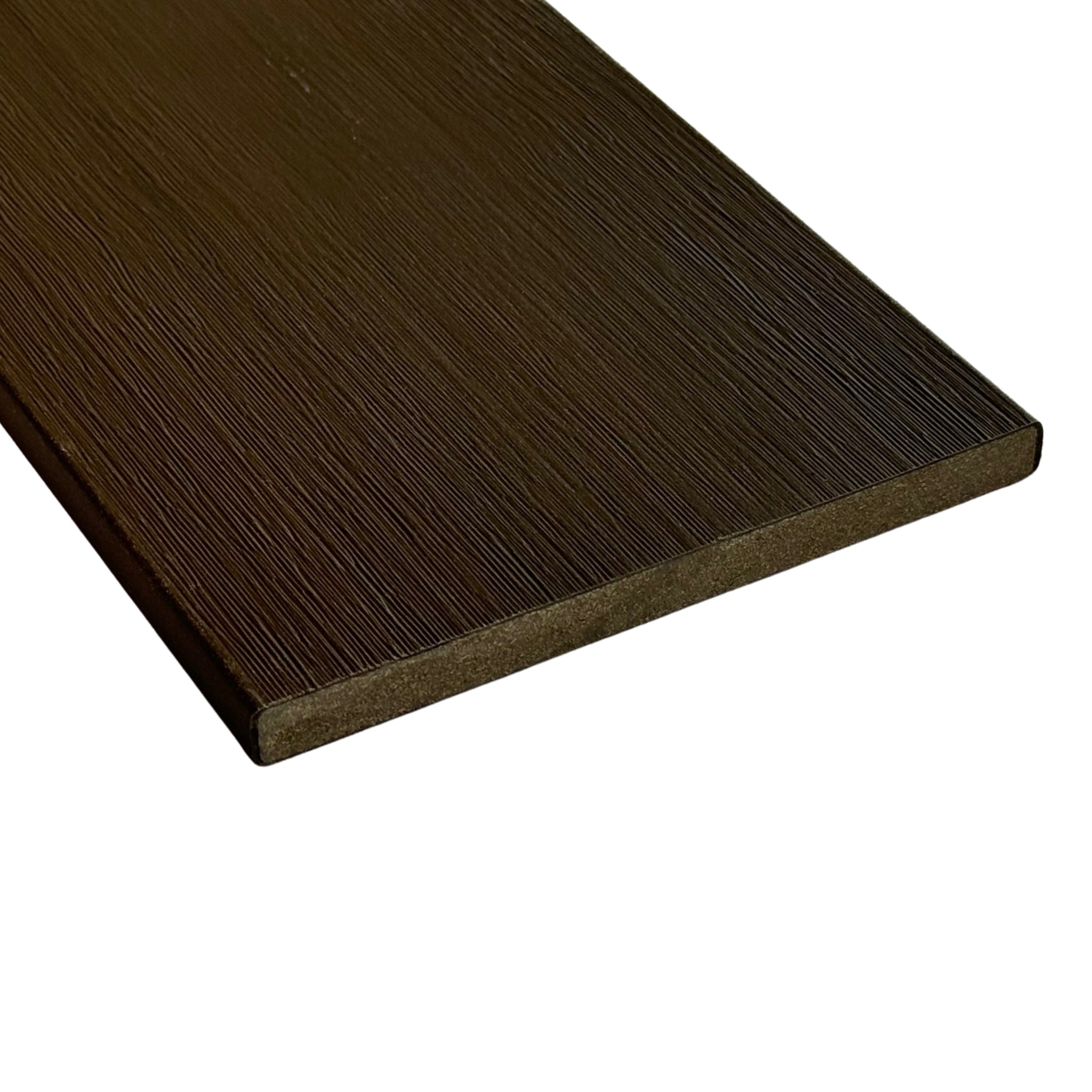 Red Brown Composite Slatted Cladding Fascia Board 3.6m | Tuda Grass