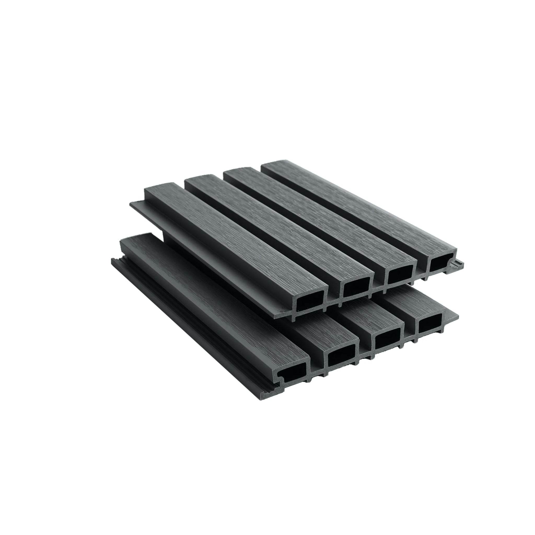Composite Slatted Cladding Anthracite - Series 1 – Tuda Grass