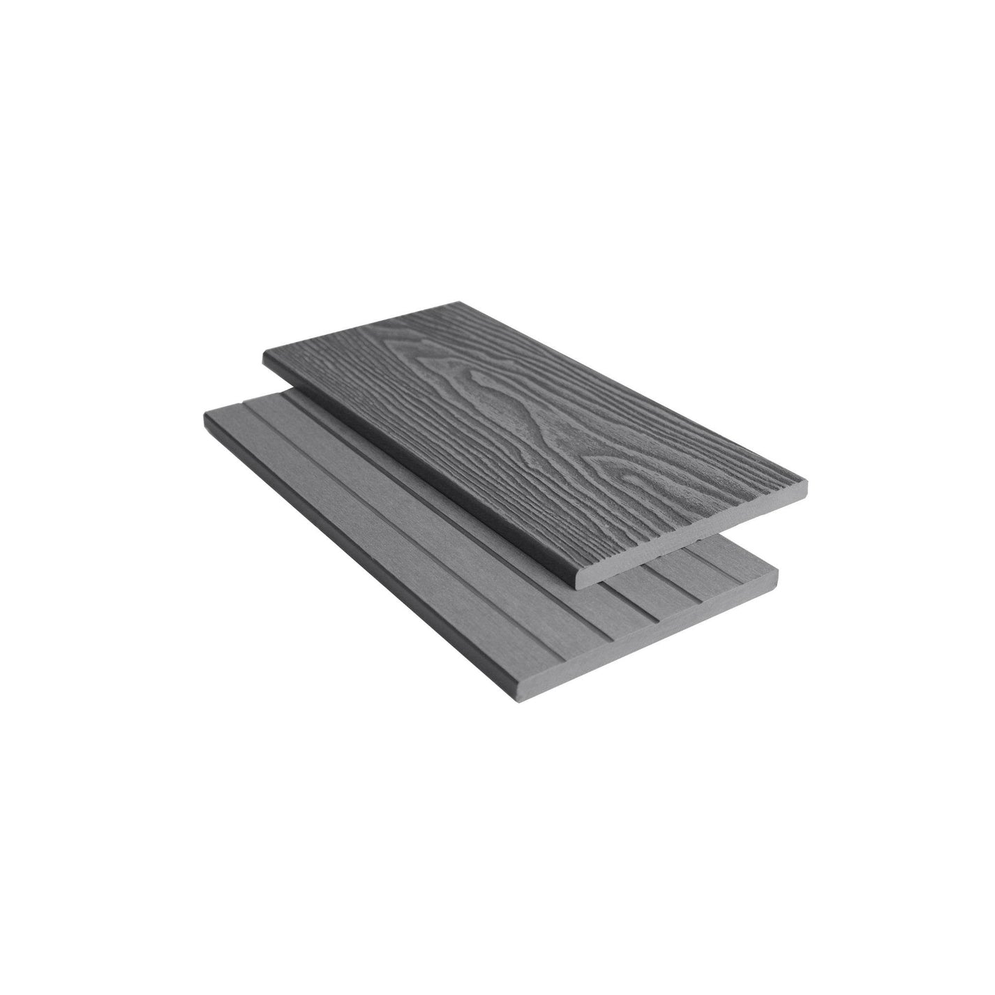 Grey Composite Woodgrain Fascia Board 3.6m | Tuda Grass