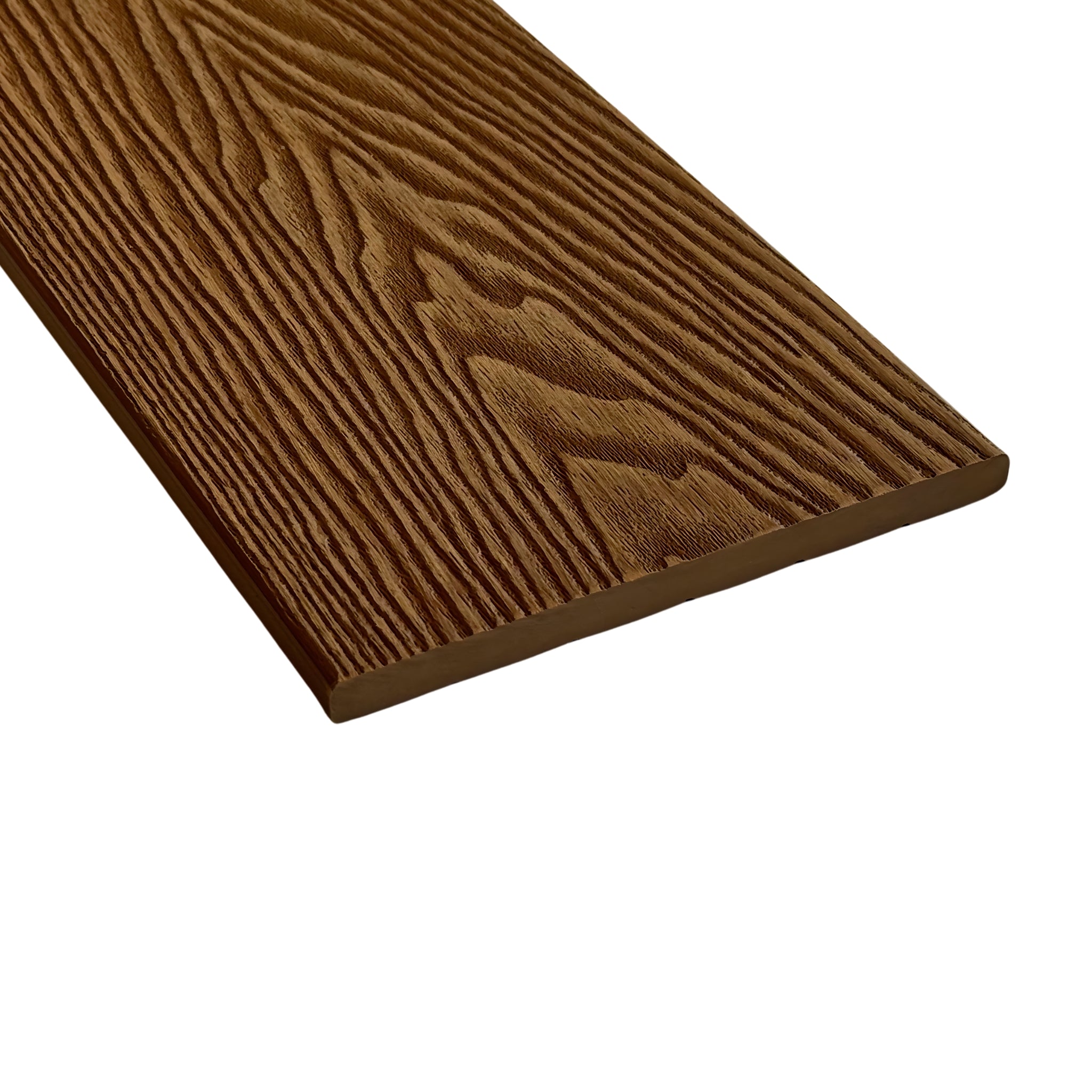 Teak Composite Woodgrain Fascia Board 3.6m | Tuda Grass