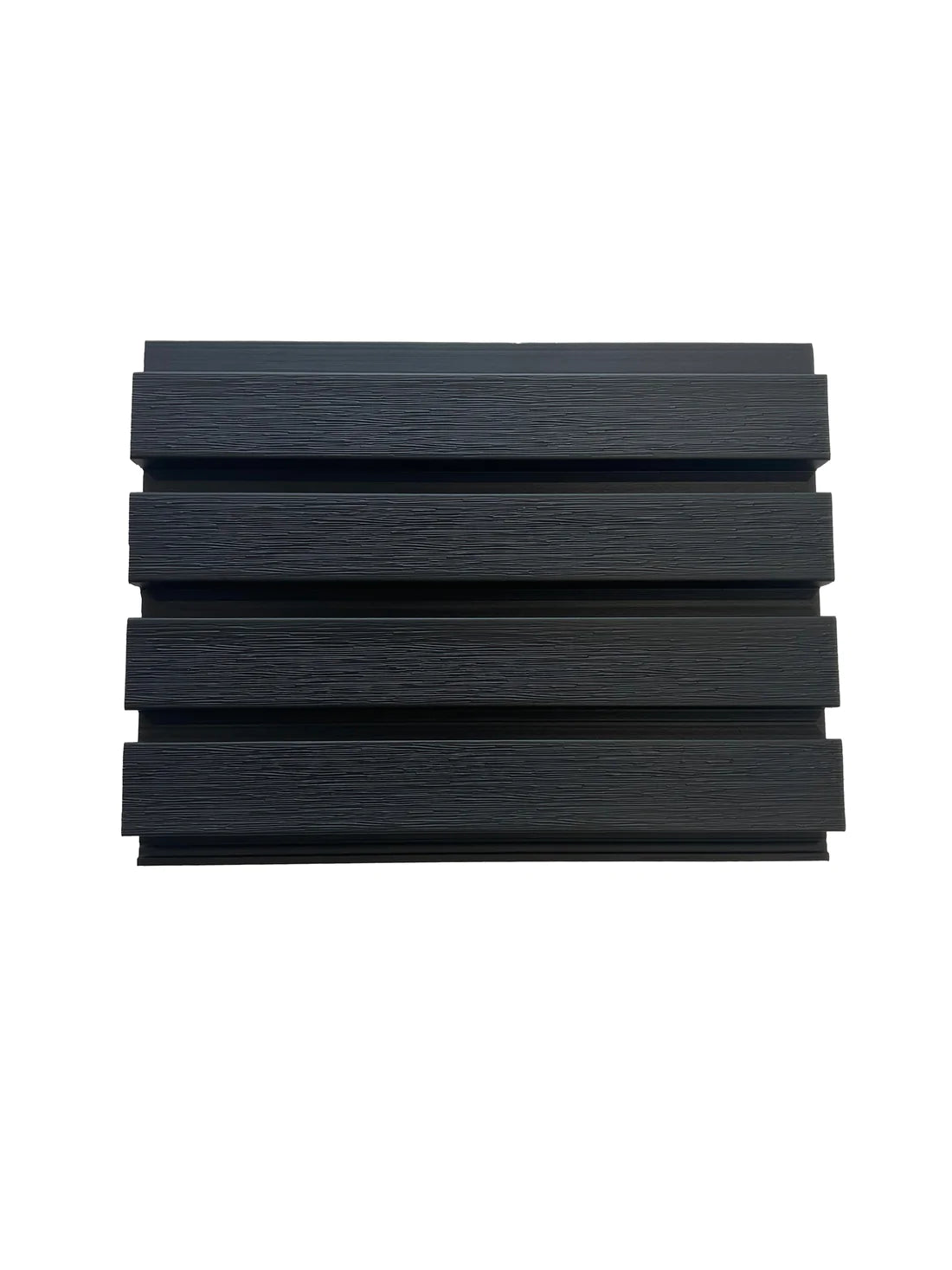 Composite Slatted Cladding Black Sample - Series 1 – Tuda Grass